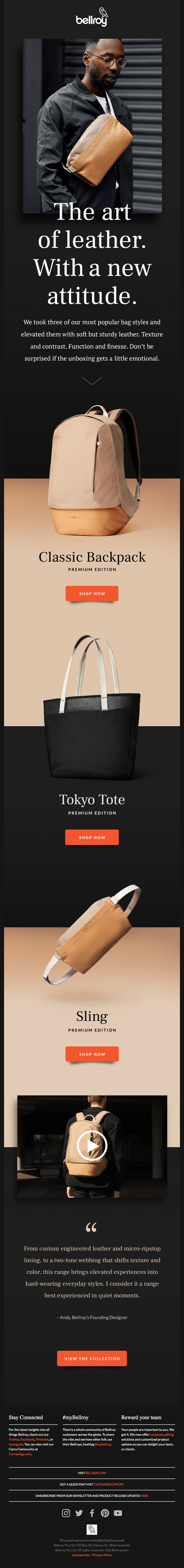 Introducing…Bellroy Premium - Bellroy Email Newsletter